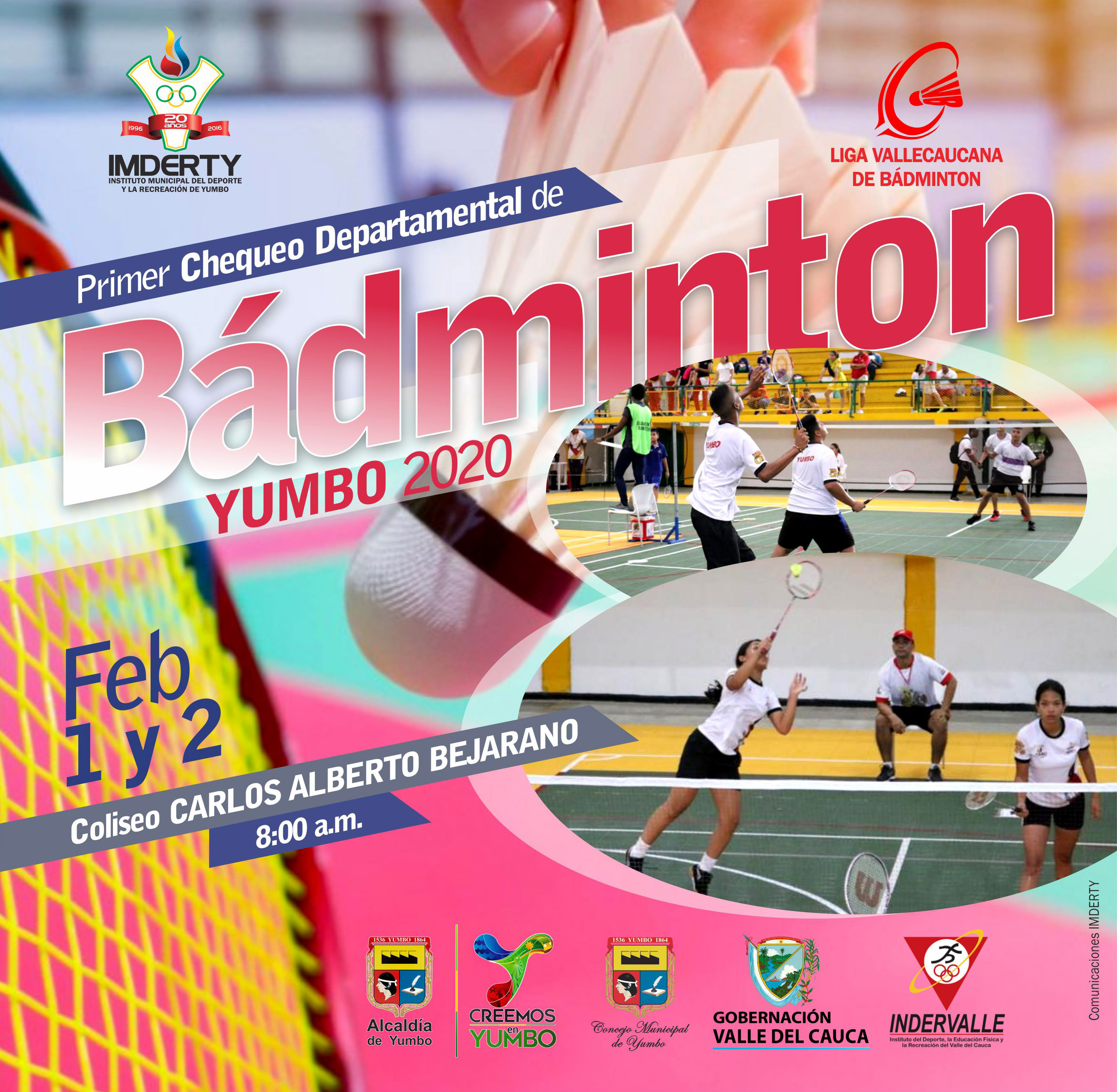 Primer Chequeo Departamental de Bádminton en Yumbo - IMDERTY